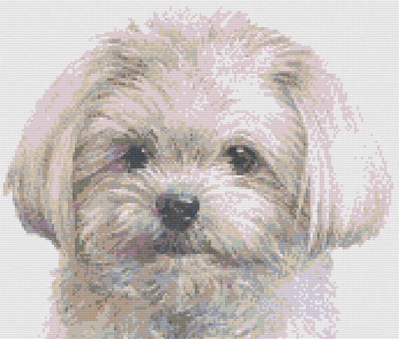 Maltese Cross Stitch Pattern Printable Dog PDF Pattern | Etsy