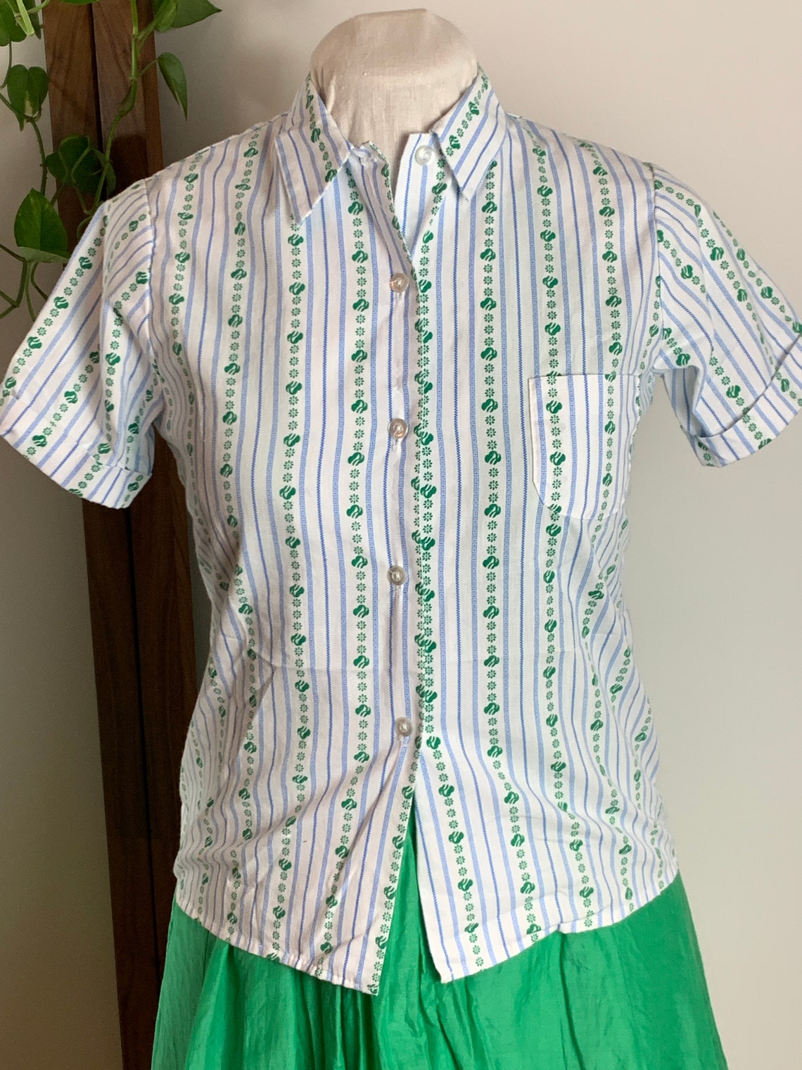 Official Girl Scout Uniform Blouse Girls Size 14 Vintage Etsy