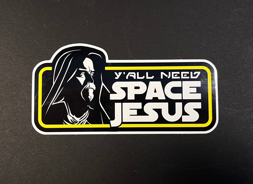 Star Wars Kenobi space Jesus Sticker 4 Vinyl Sticker - Etsy