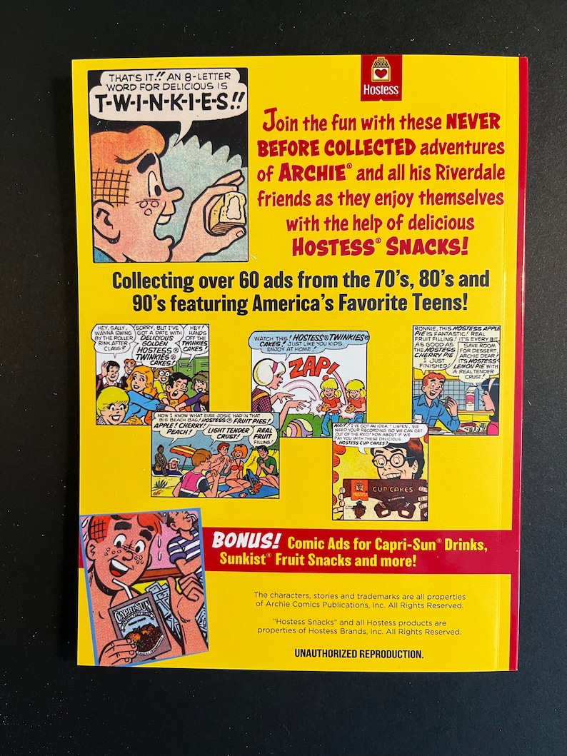 Archie Comics Hostess Ads Collection | 1970s-90s - Etsy