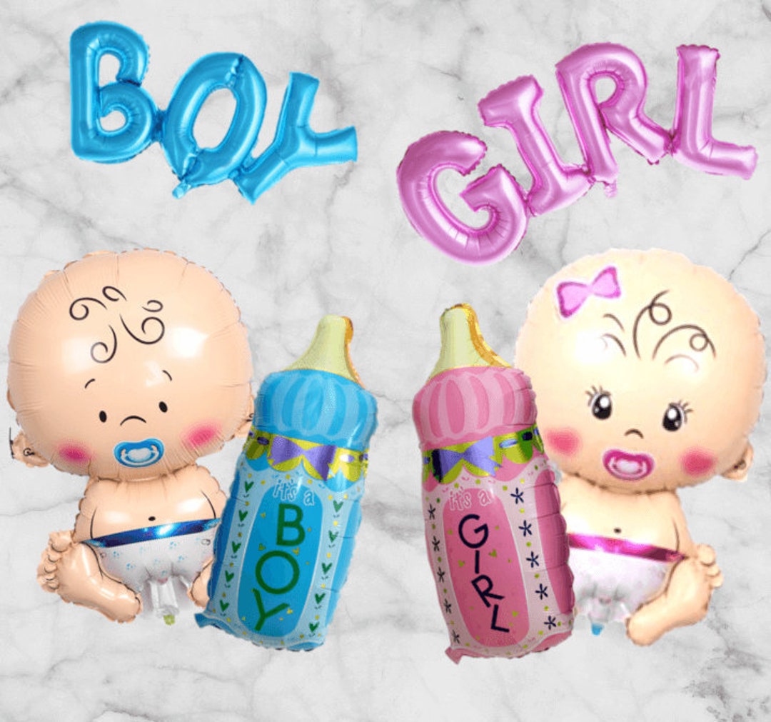 Birth Girl Boy Baby Party Balloon Helium Balloon Girl Boy Babyshower ...