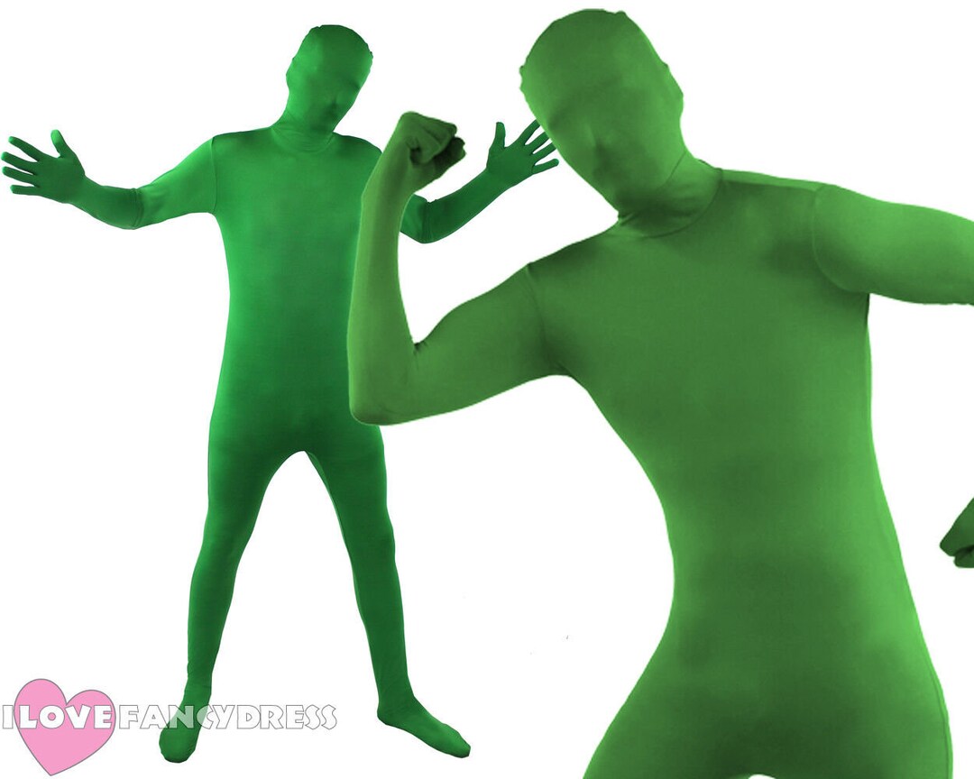 Green Skin Suit Mens Halloween Alien Fancy Dress Costume St - Etsy UK