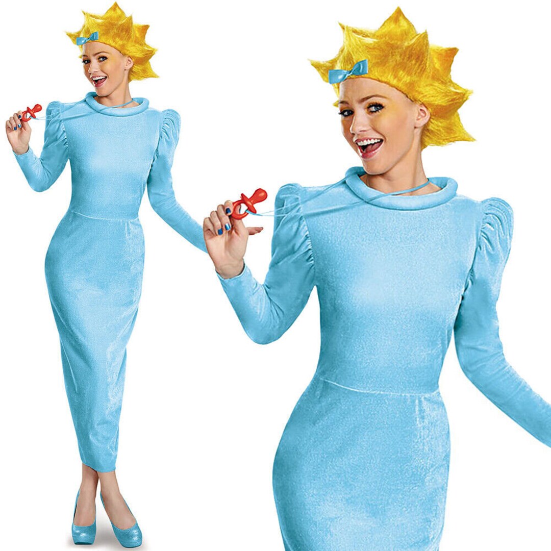 Ladies Maggie Simpson Costume the Simpsons Fancy Dress Tv Film Cartoon ...