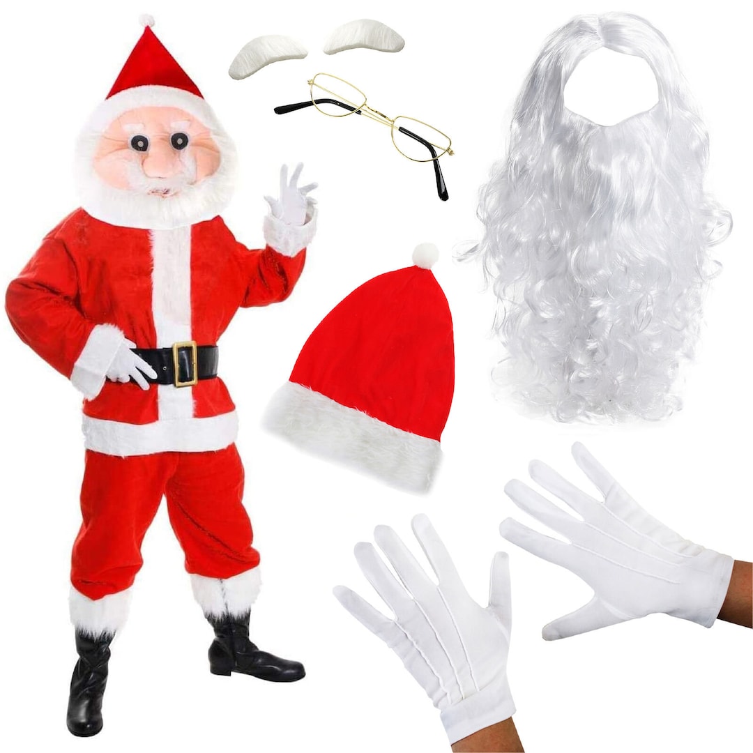 Deluxe Santa Mascot Costume Plush Father Christmas Costume - Etsy