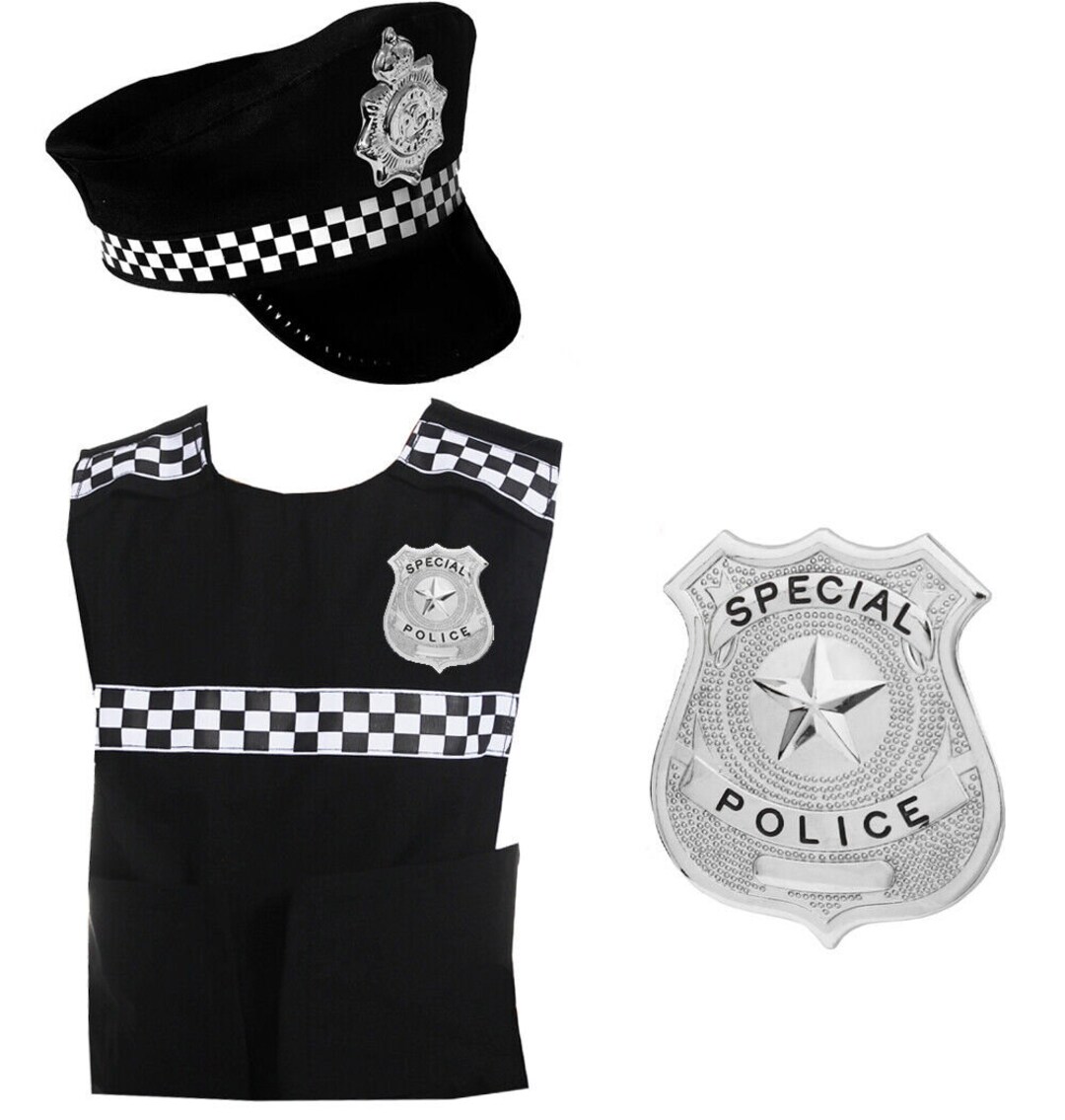 Kids Childrens Policeman Outfit Fancy Dress Police Cop Costume - Etsy