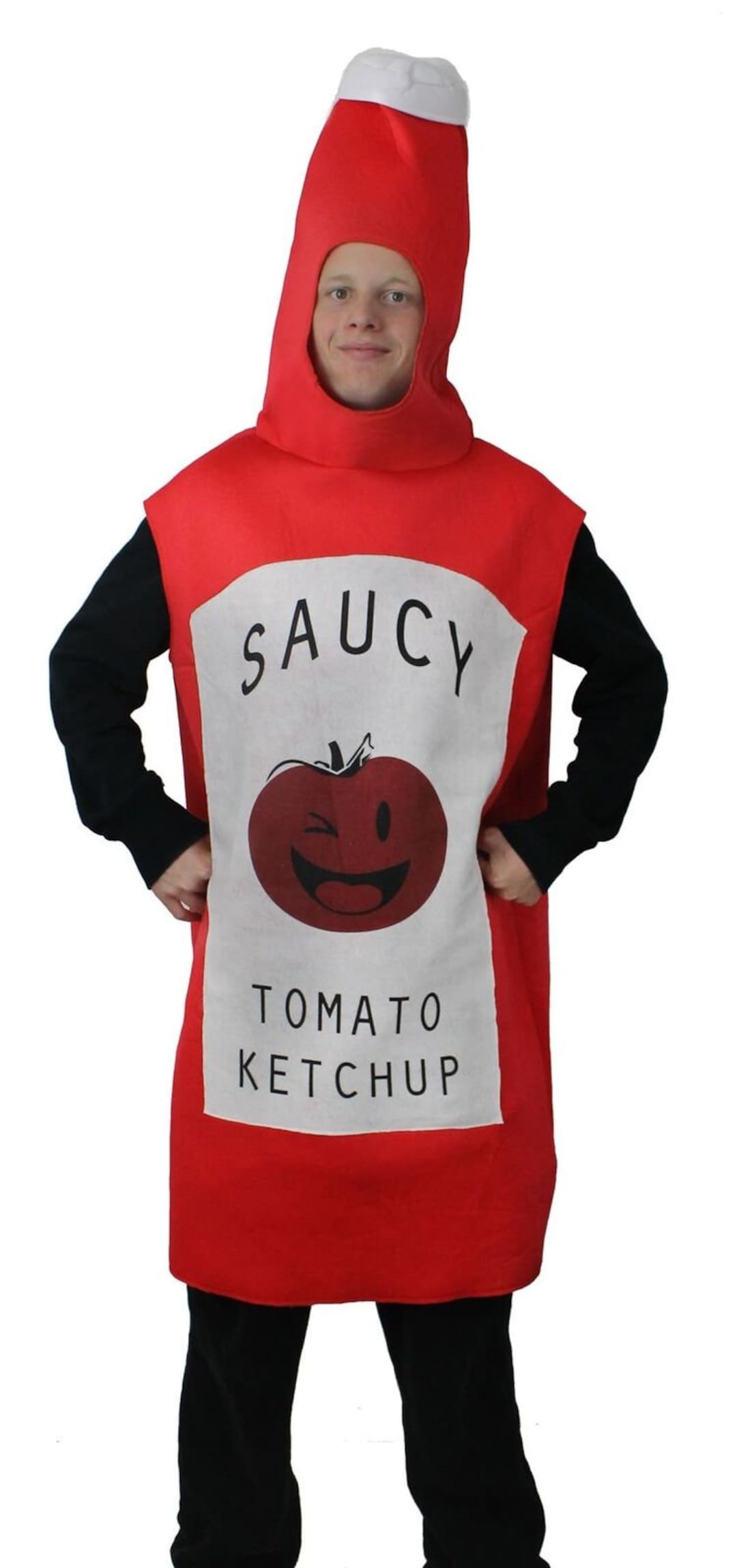 Adult Sauce Ketchup Bottle Stag Do Unisex Fancy Dress Costume Funny ...