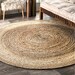 Hand-braided Natural Round Jute Rug Custom Size Jute Round Rug - Etsy