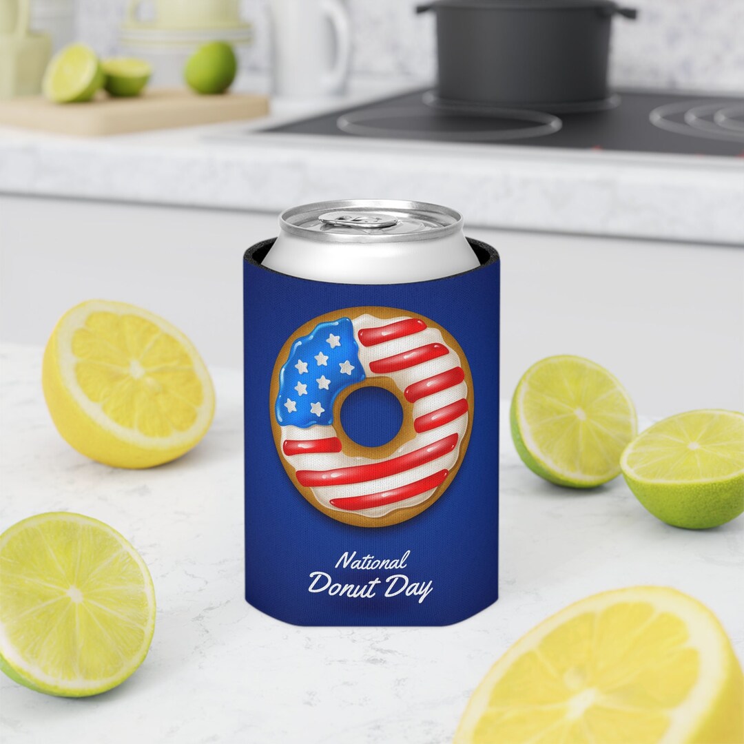 National Donut Day Can Cooler - Etsy