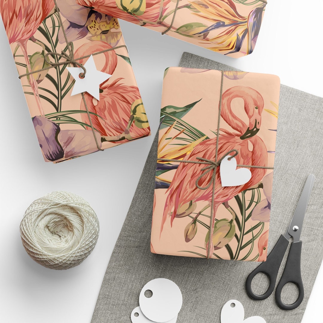 Flamingo Wrapping Papers - Etsy