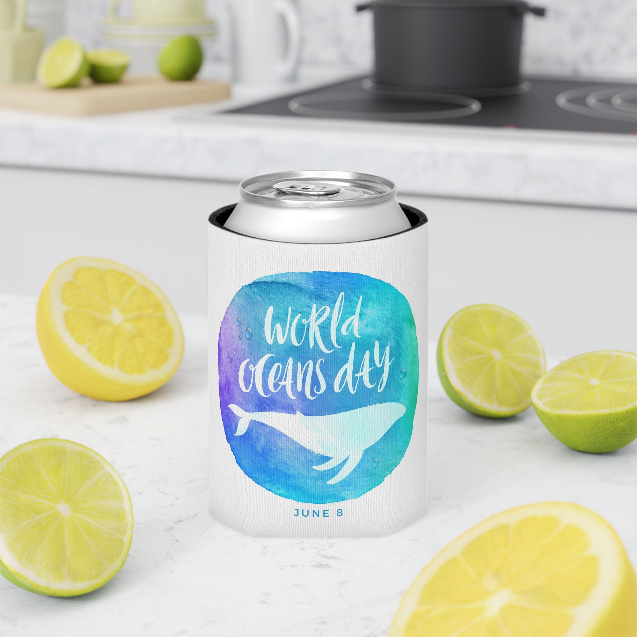 World Oceans Day Can Cooler - Etsy