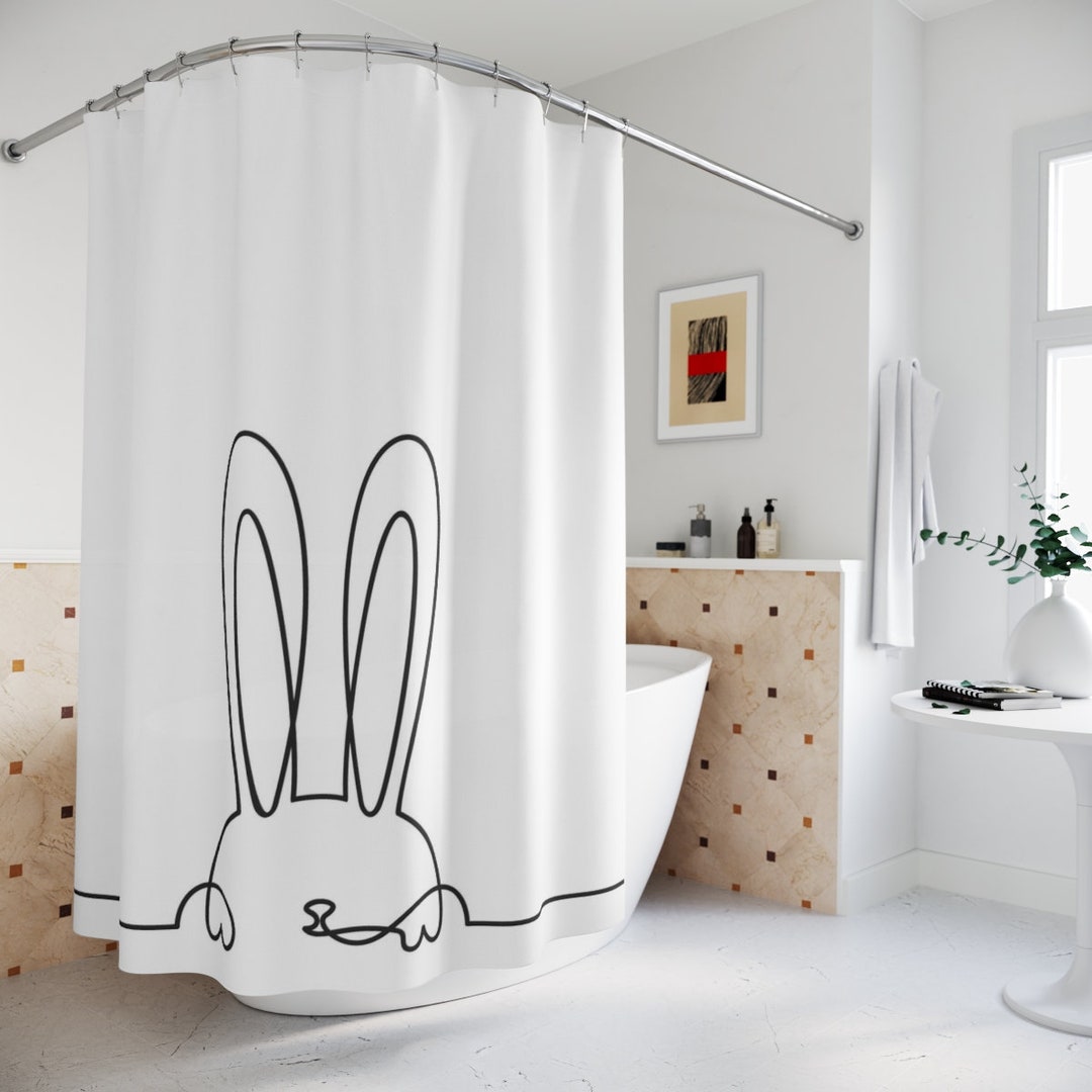 Year of the Rabbit / Shower Curtain - Etsy
