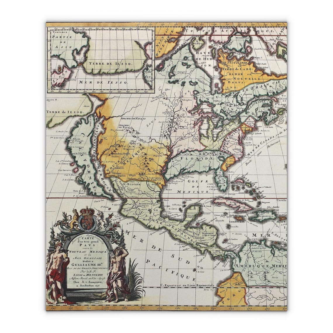 North America Map Gift Wrapping Paper Sheets, 1pc - Etsy