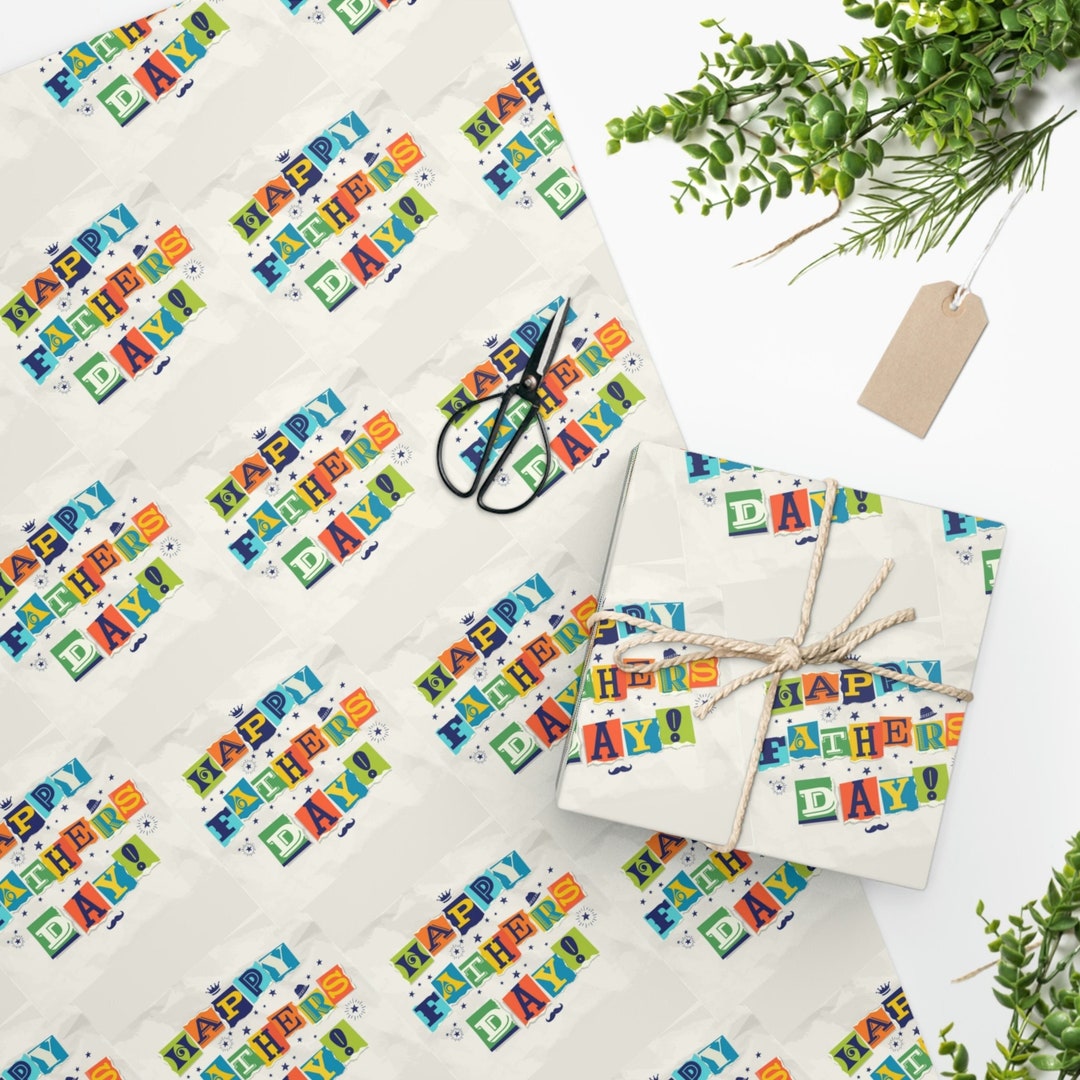 Happy Father's Day Wrapping Paper - Etsy
