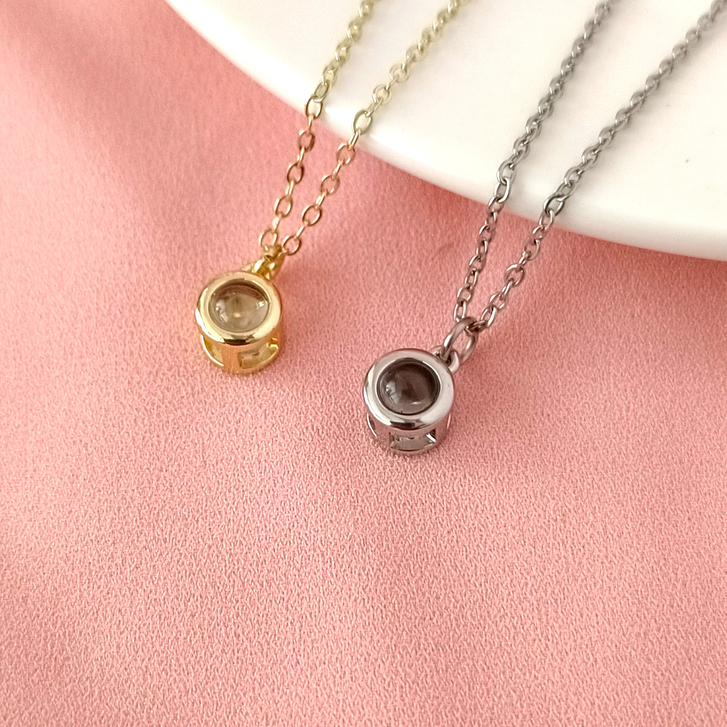 Personalized Photo Projection Necklaces Projection Necklaces - Etsy