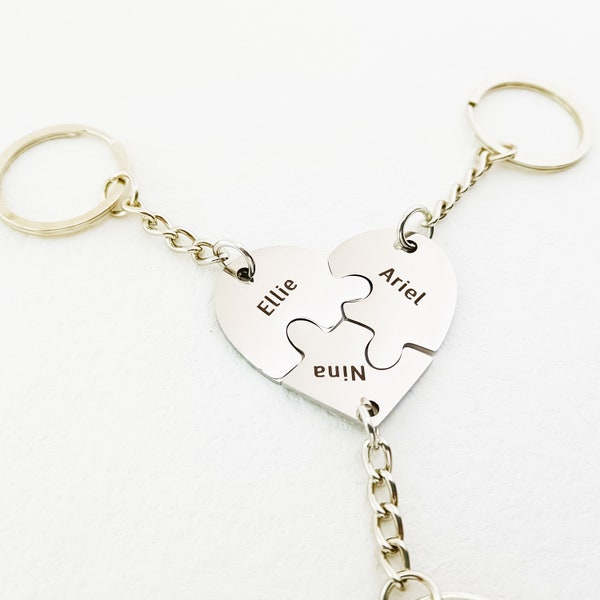 Puzzle Keychain - Etsy