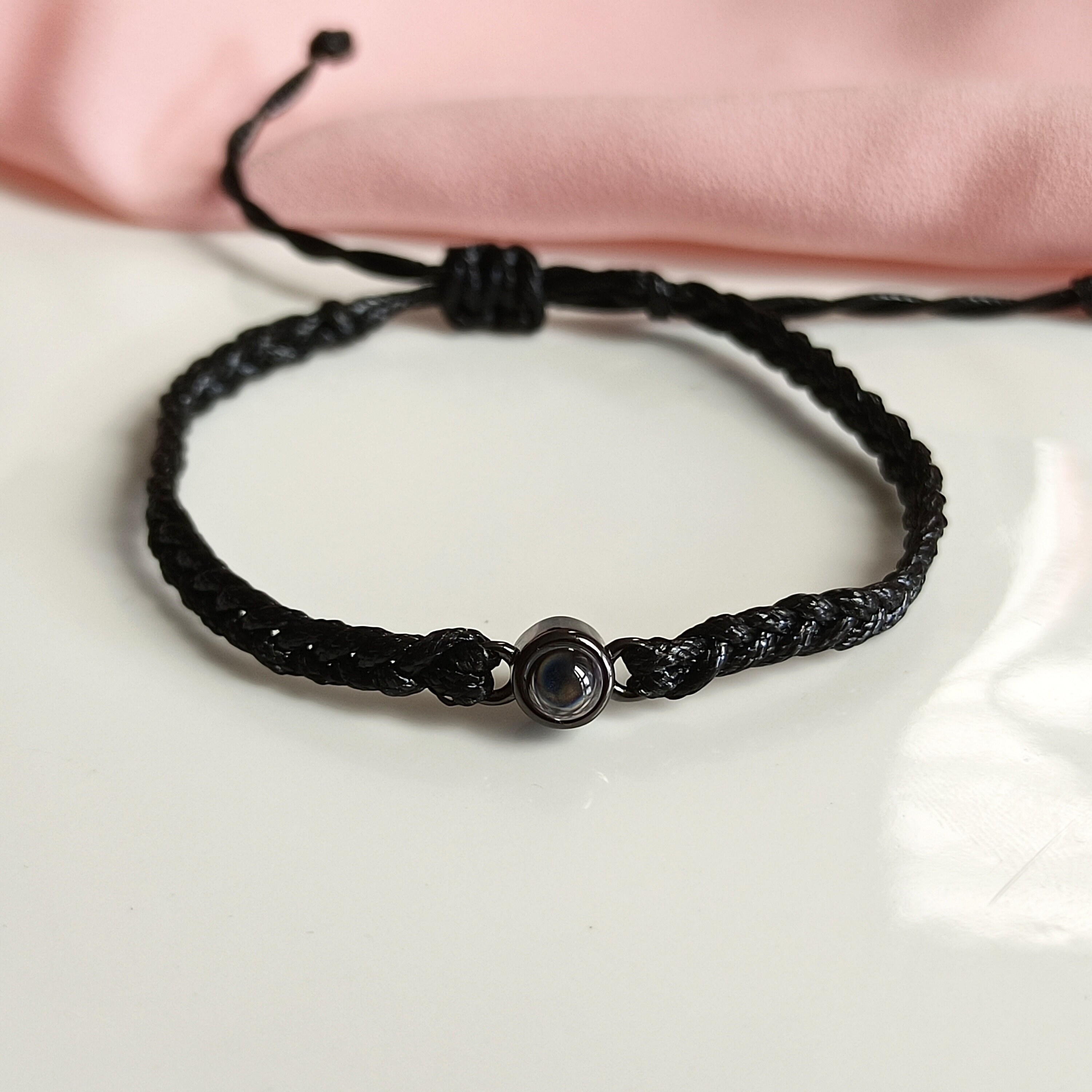 Personalized Photo Projection Bracelet Handmade Braided Rope - Etsy