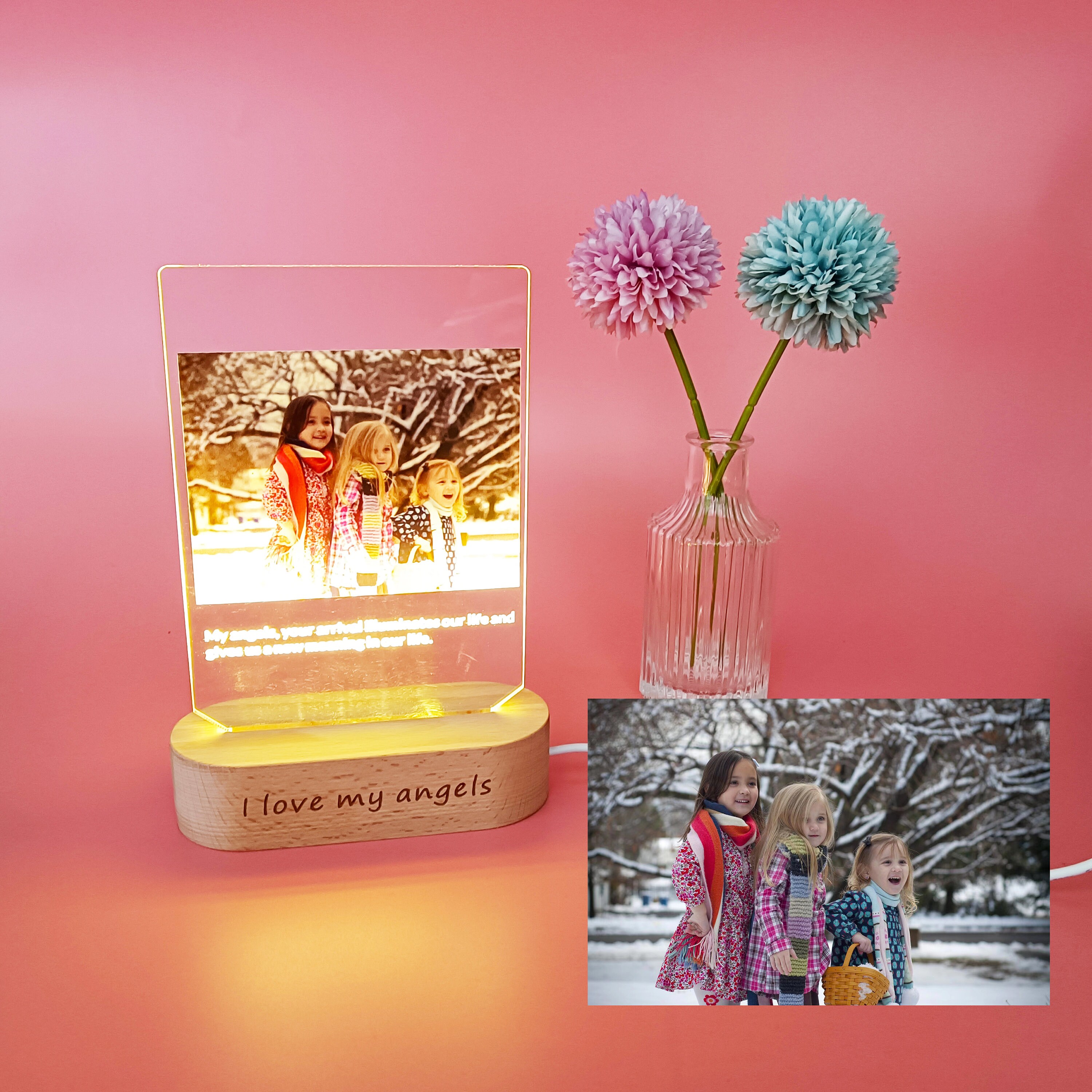 Photo Custom Acrylic Light Photo Custom Lightspersonalized - Etsy