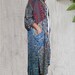 Long Patchwork Kimono Robe. Bohemian Kimono. Patchwork Kimono Jacket ...
