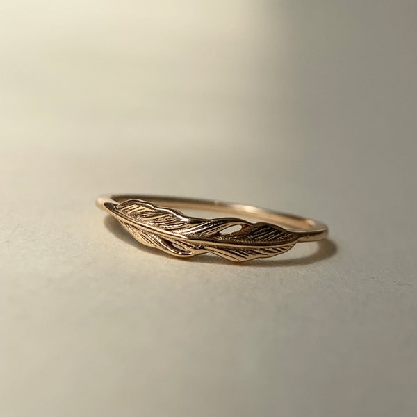 Feather Ring - Etsy