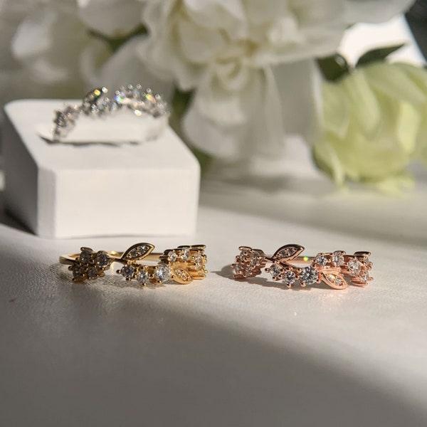 Leaf Vine Ring - Etsy