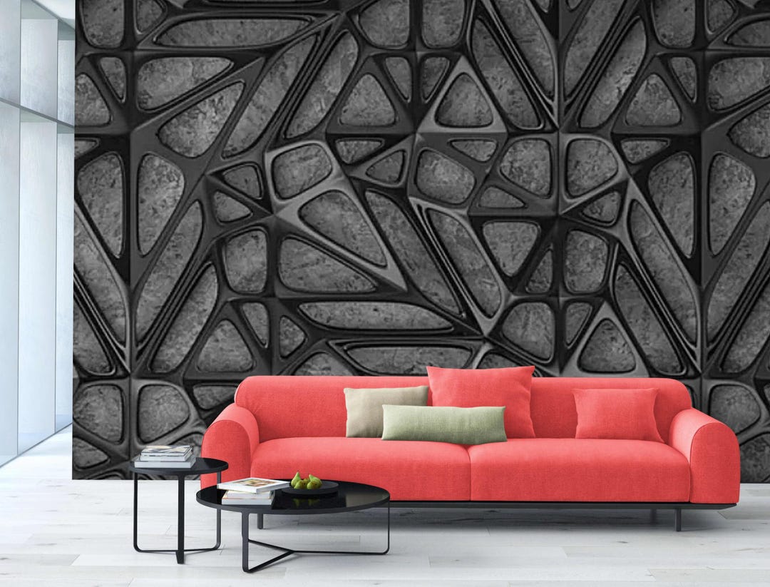 Modern Geometric 3D Wallpaper Peel and Stick, Custom Room ...