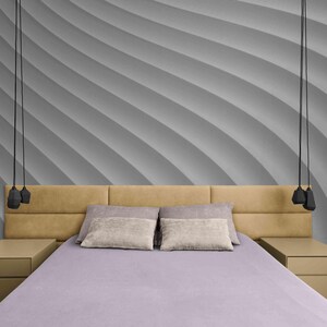 3D Wallpaper White Waves - Abstract Peel and Stick Wall Art, Modern ...