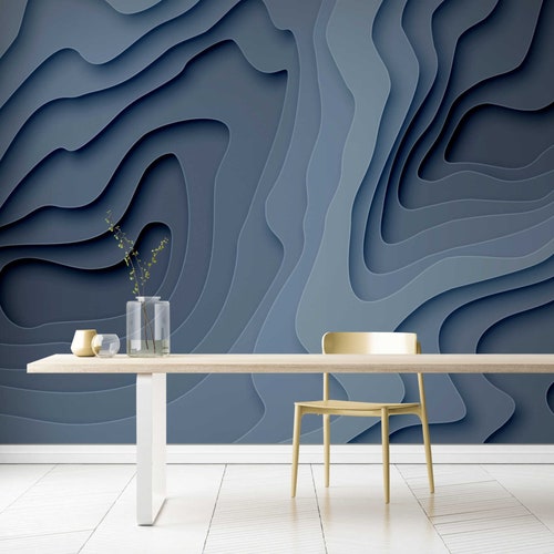Modern 3D Wall Paper Living Room Wall Mural Decor 3d Wallpaper - Etsy