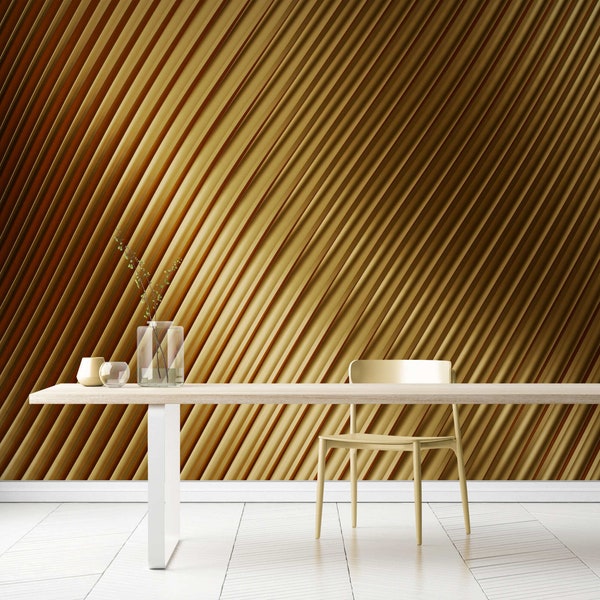 Gold Wall Mural - Etsy UK