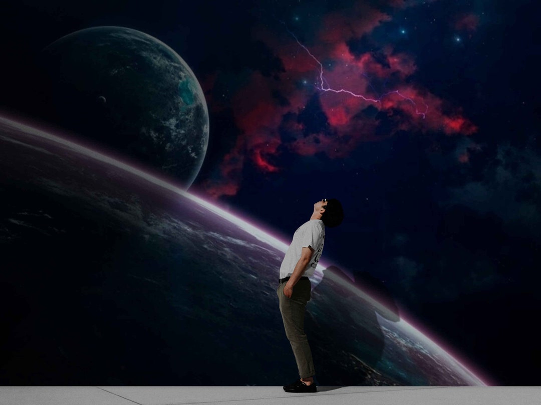 Endless Universe Wallpaper - Planets and Galaxies Mural, Dark Universe ...