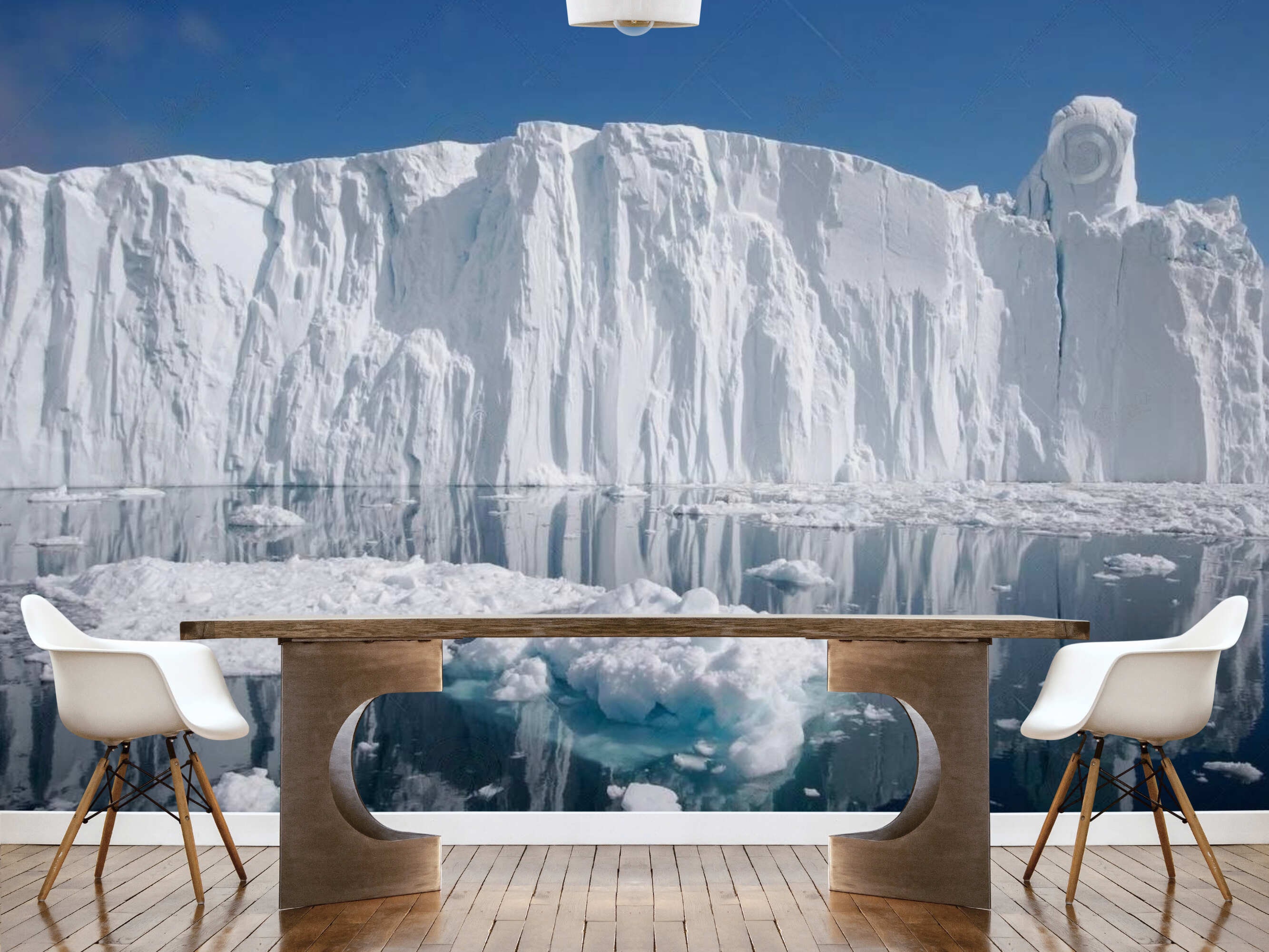 Iceberg Wall Paper White Wall Art Wall Mural Adhesive Removable Nature ...