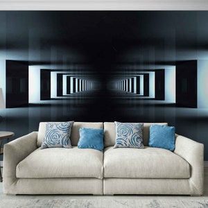 3D Modern Wallpaper Realistic 3D Wall Mural Adhesive Vinyl Wallpapers ...