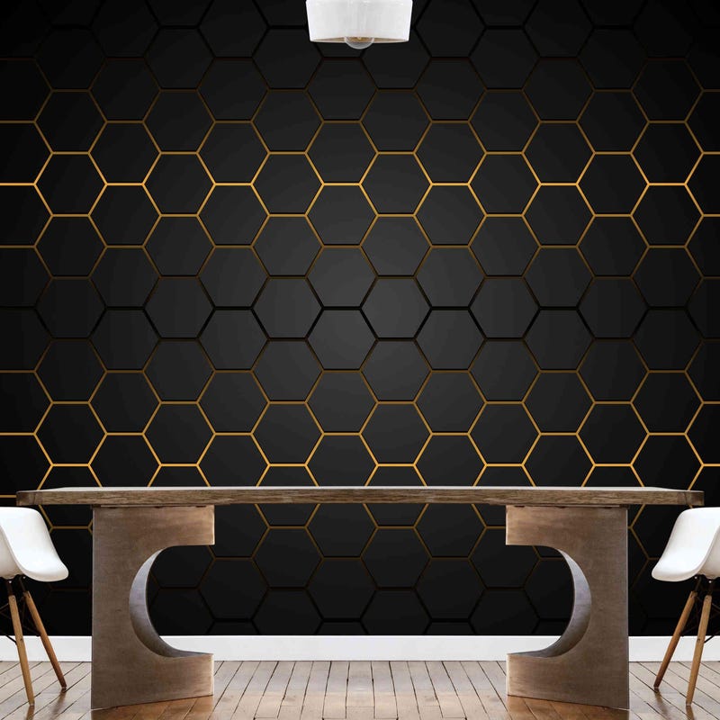 Honeycomb Wallpaper - Etsy