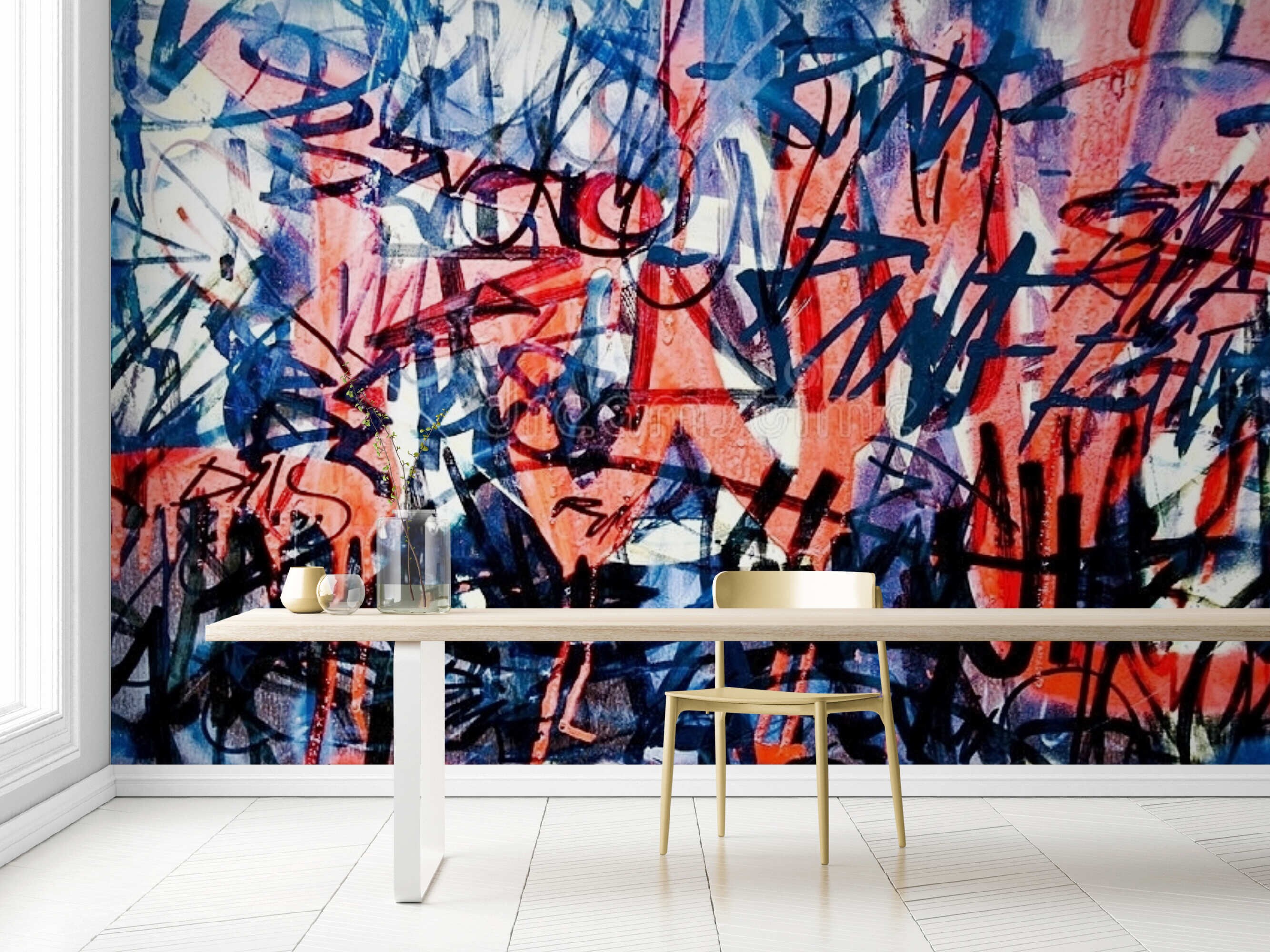Art Graffiti Wallpaper Wall Mural Graffiti Wall Paper Adhesive - Etsy
