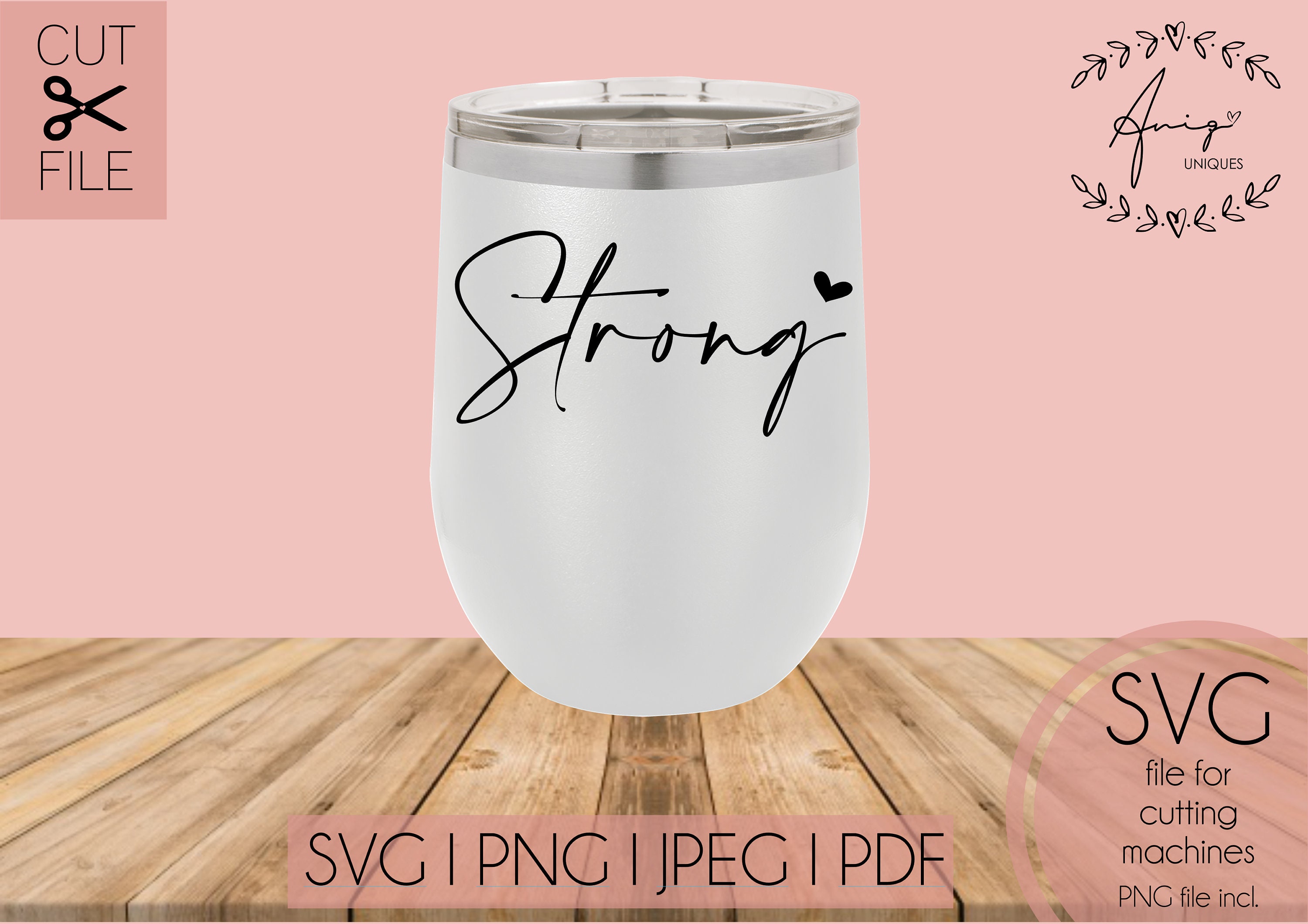 Strong SVG PNG Silhouette / Cricut Cut File Religious - Etsy
