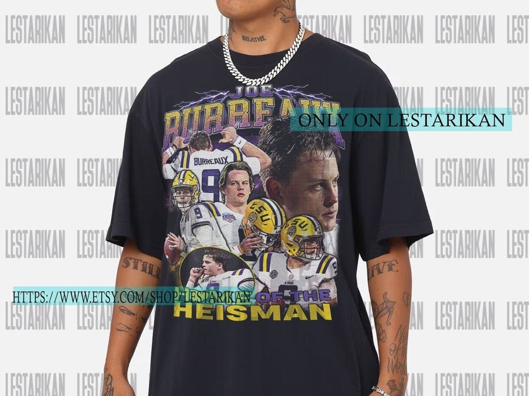 90s Vintage Style Joe Burrow Jeaux Burreaux LSU Tigers Unisex Shirt ...