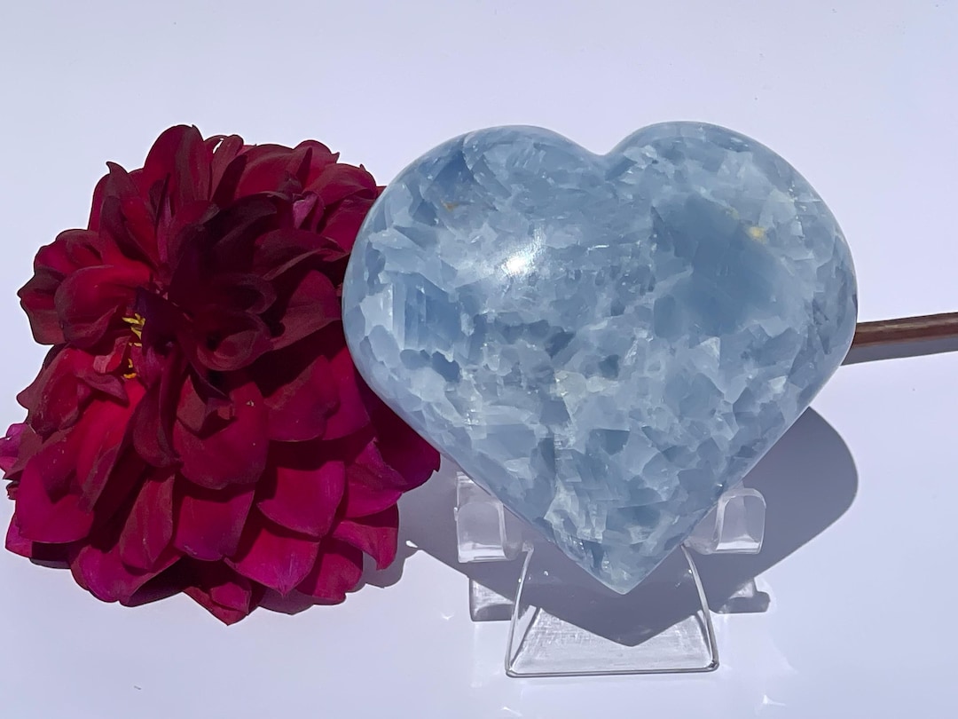 Celestite Heart - Etsy