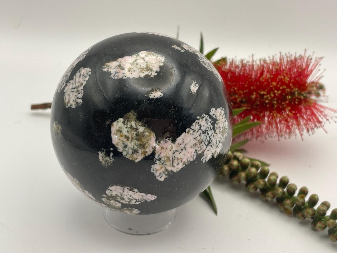 Snowflake Obsidian Sphere - Etsy