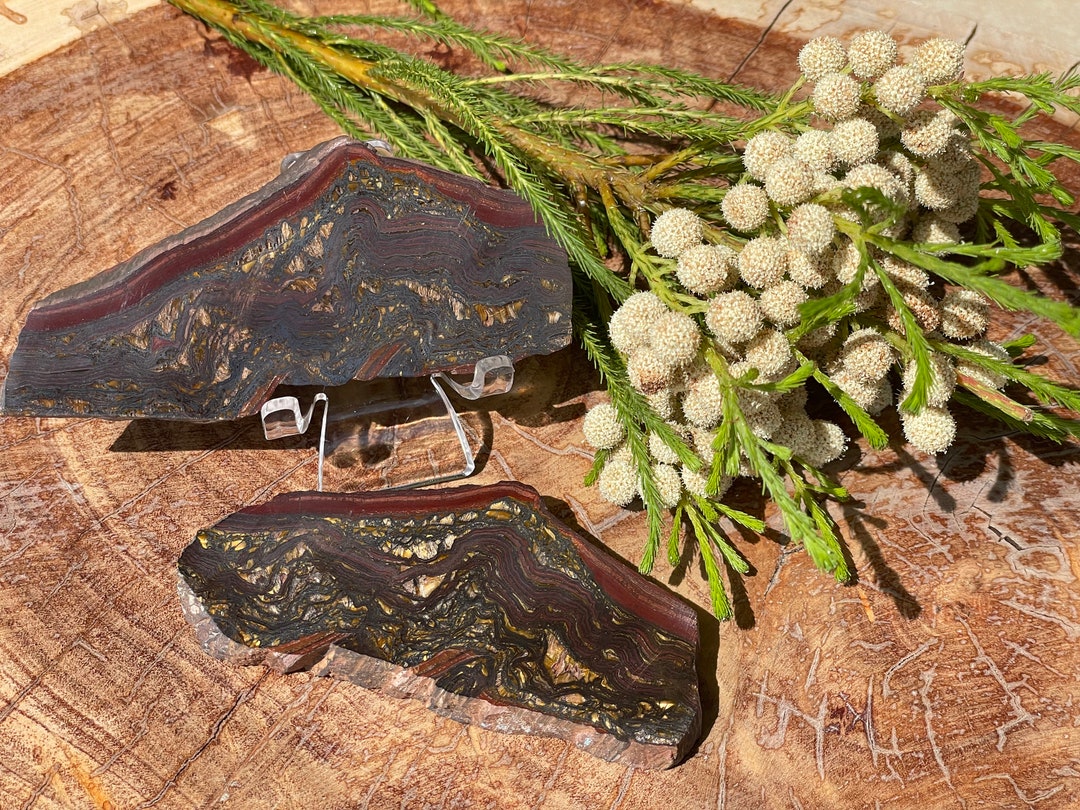 Australian Tiger Iron Polished - Etsy Canada