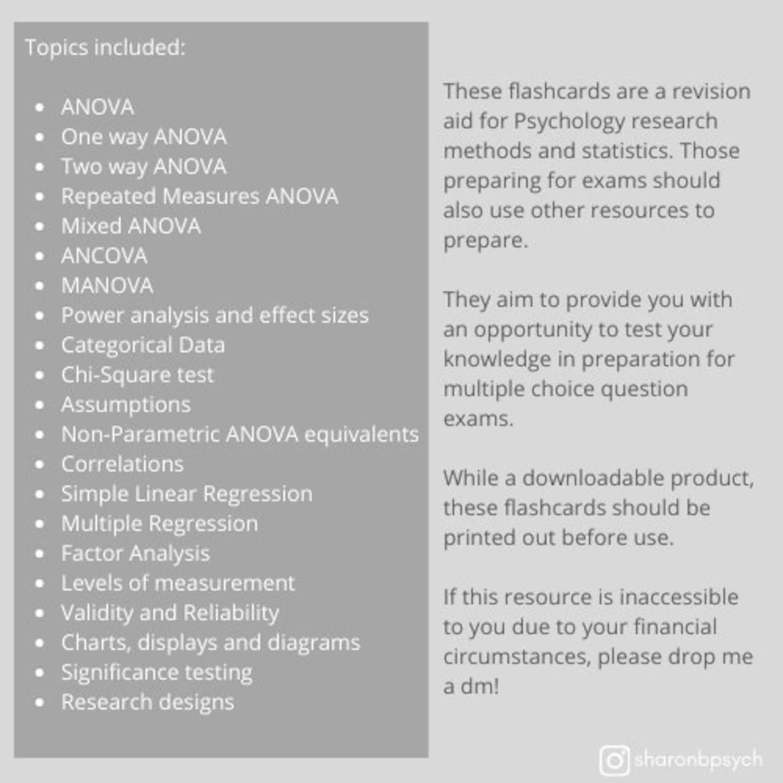 Psychology Research Methods and Statistics Revision Flashcards ...