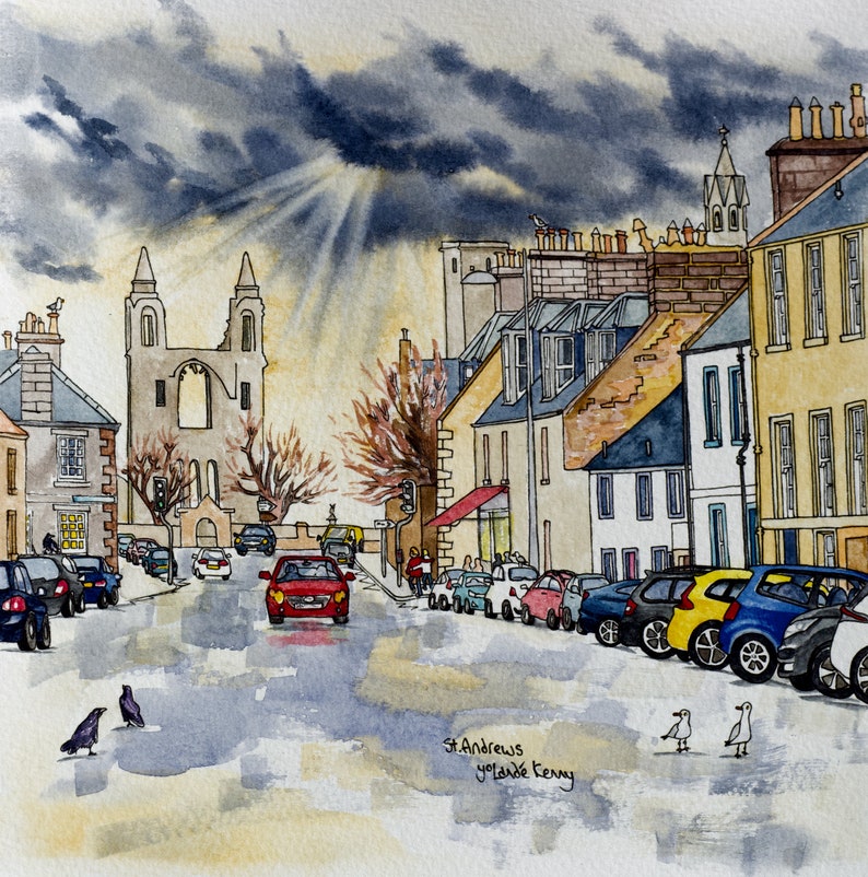 St.andrews North Street and Cathedral, Fine Art Giclée Signed Limited ...