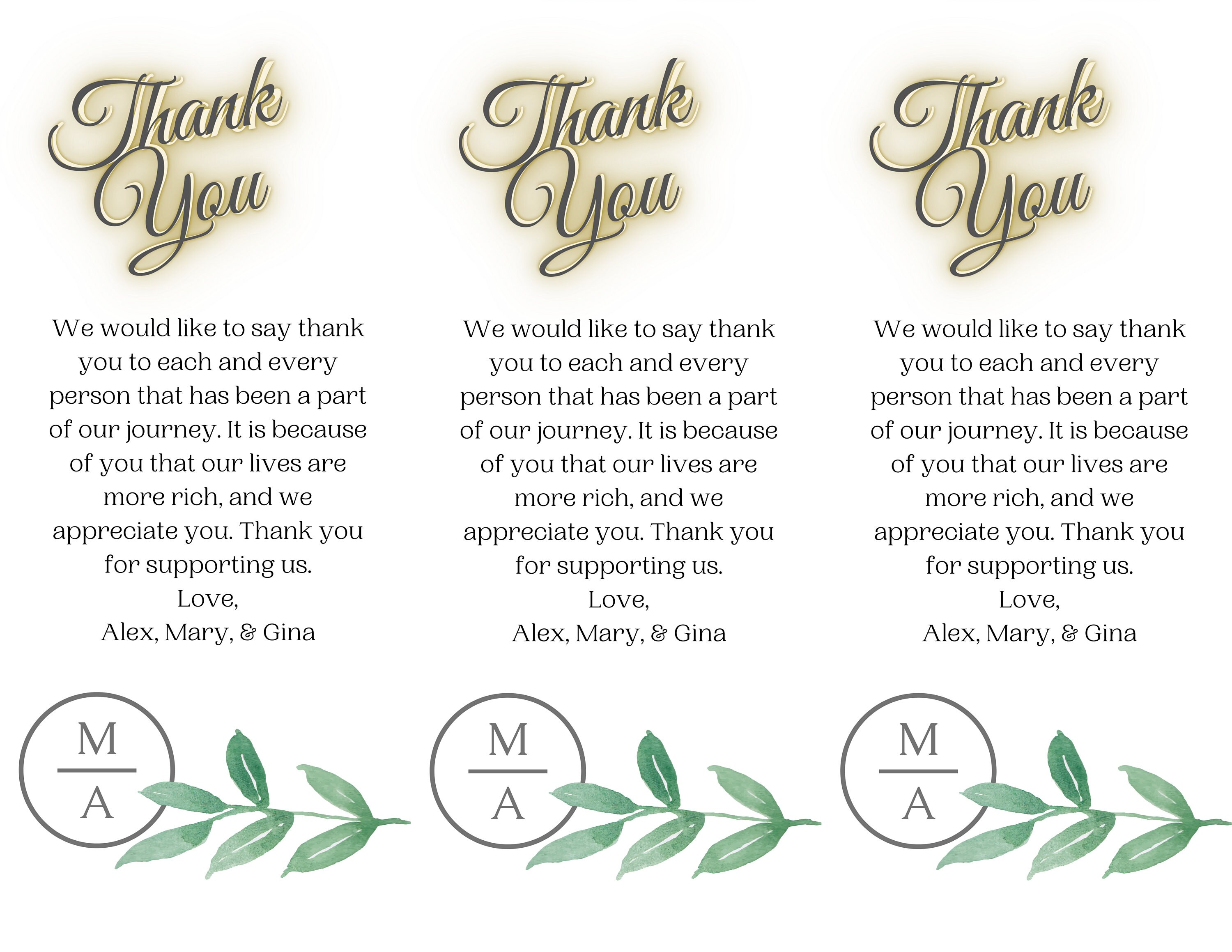 Wedding Menu Card, Party Menu Card, Front and Back, Triple Print Menu ...