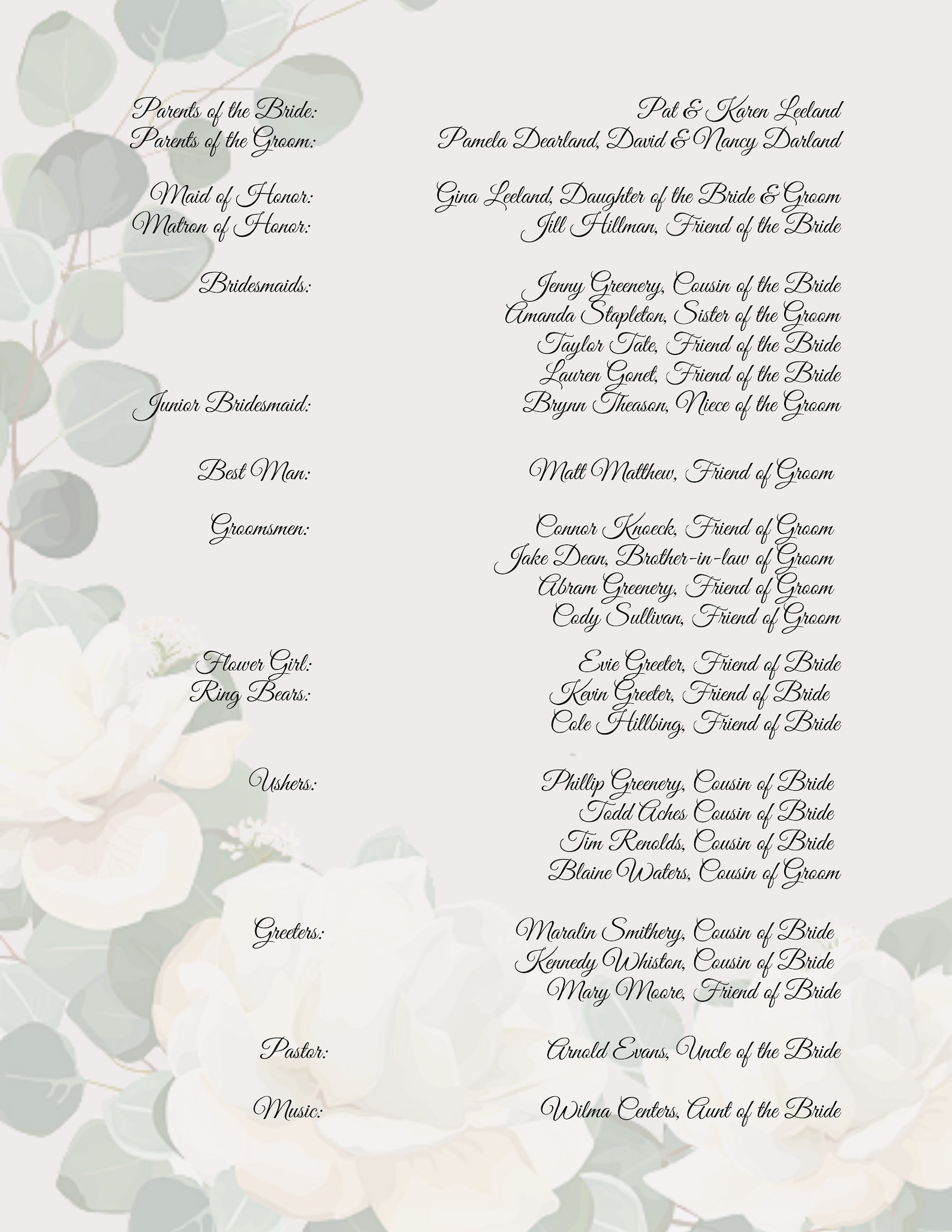 Wedding Program Design, Wedding Program & Menu Design - Etsy