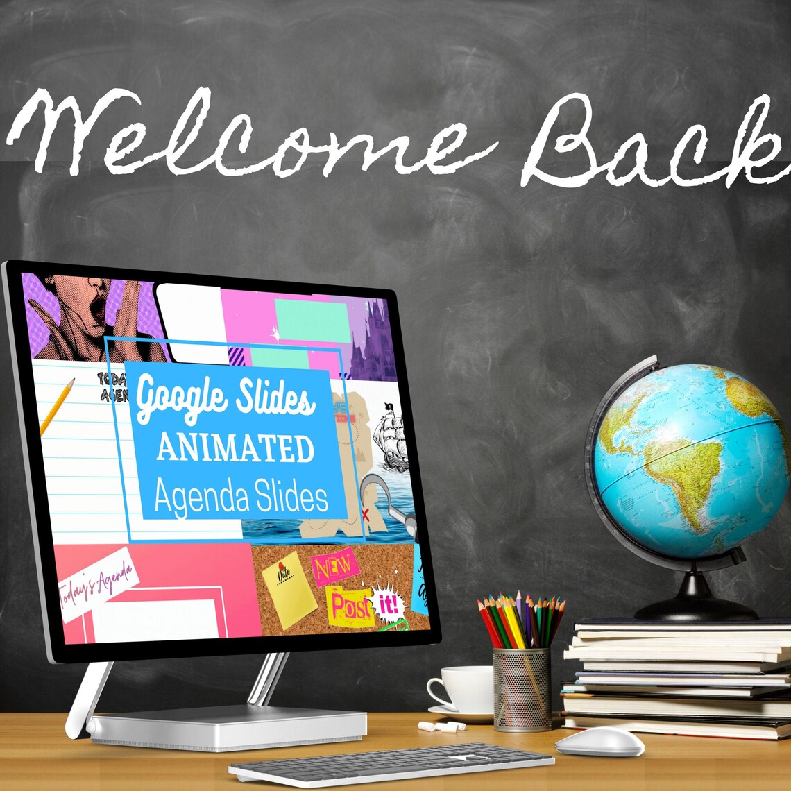 ANIMATED Agenda Slides, Editable Google Slides Deck - Etsy