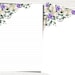 Printable Botanical Floral Stationery Note Paper in Purple and Black - Etsy