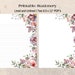 Floral Writing Paper Printable Stationery Note Pages or Journal Paper ...