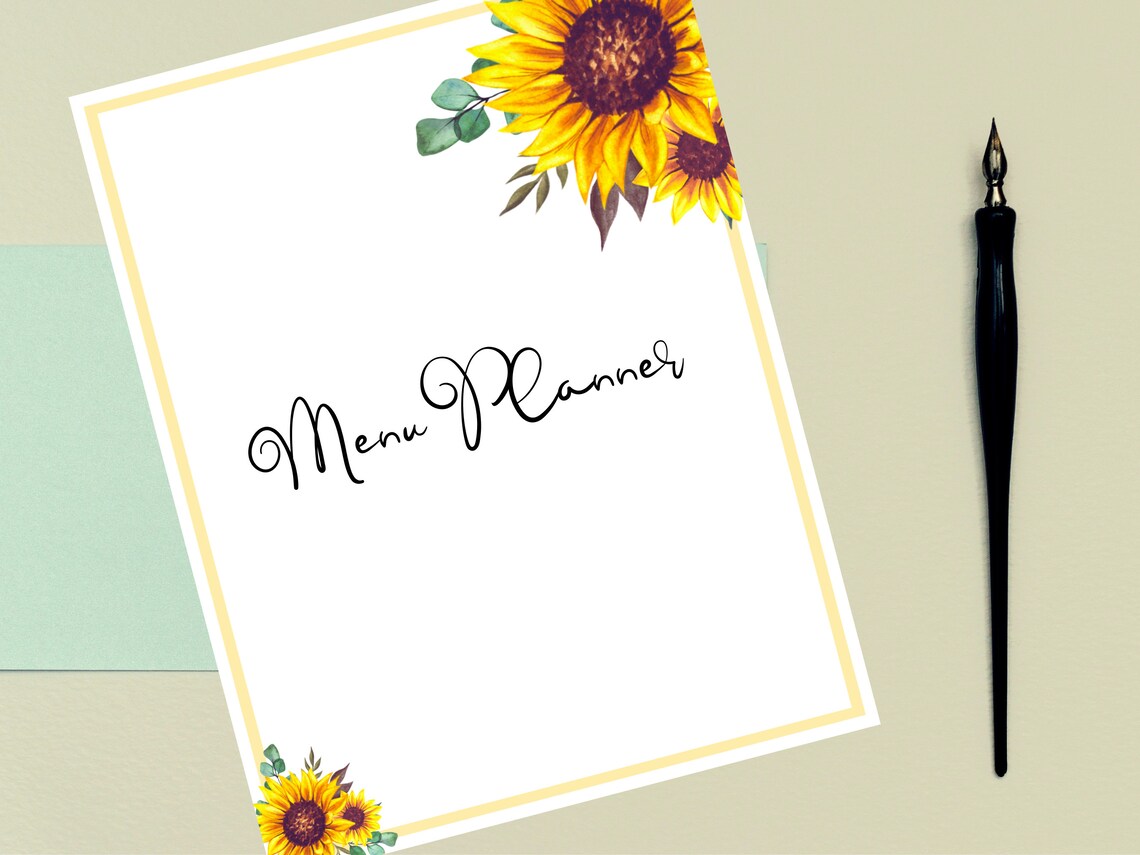 Sunflowers Printable Notepaper Printable Journal or Letter - Etsy