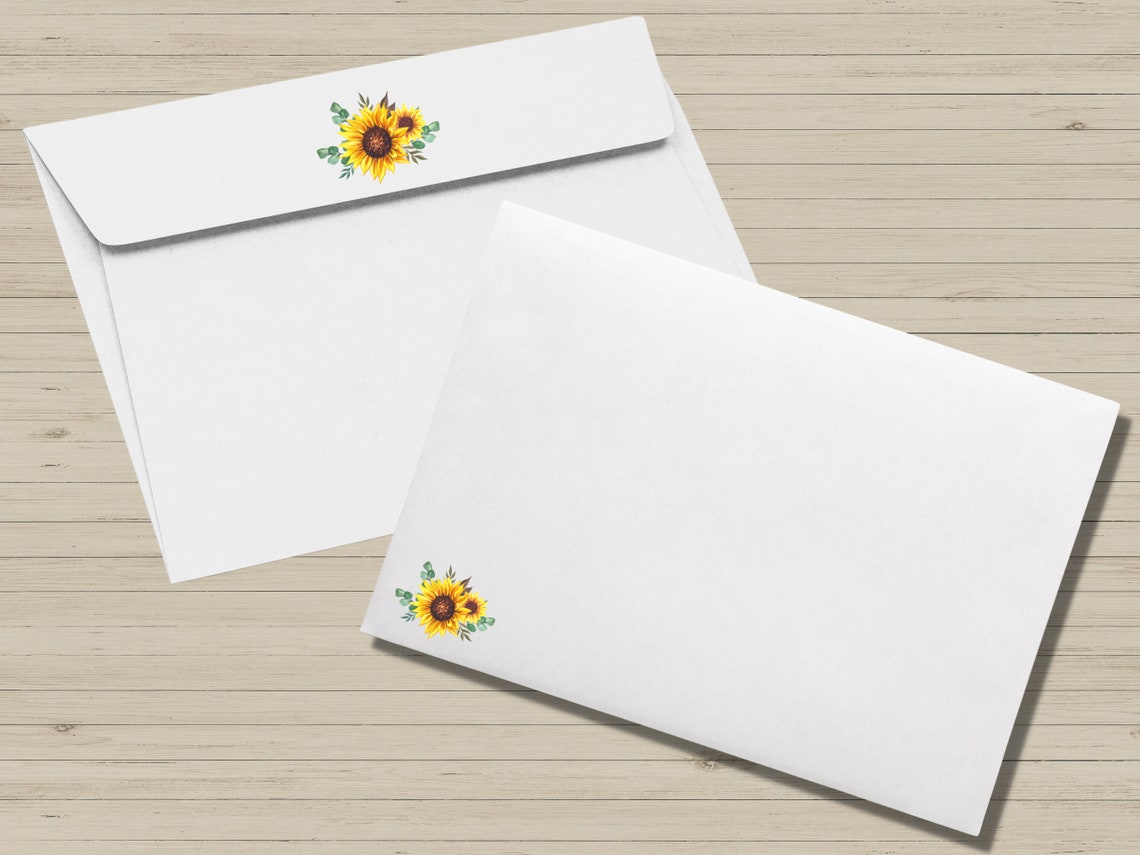 Sunflowers Printable Notepaper Printable Journal or Letter - Etsy