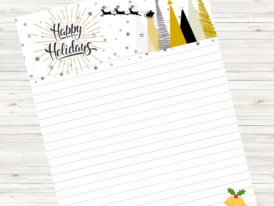 Christmas Writing Paper Christmas Holiday Stationery - Etsy