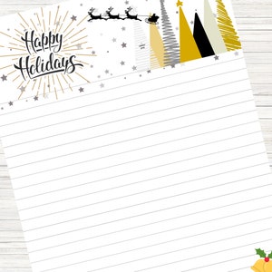 Christmas Writing Paper Christmas Holiday Stationery - Etsy