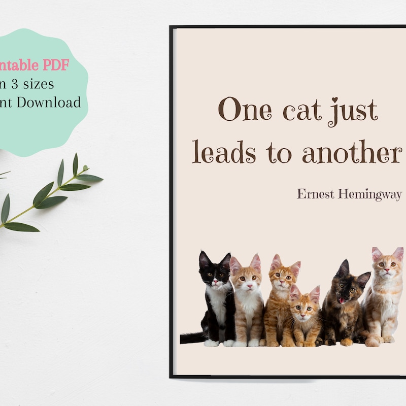 Hemingway Cat - Etsy